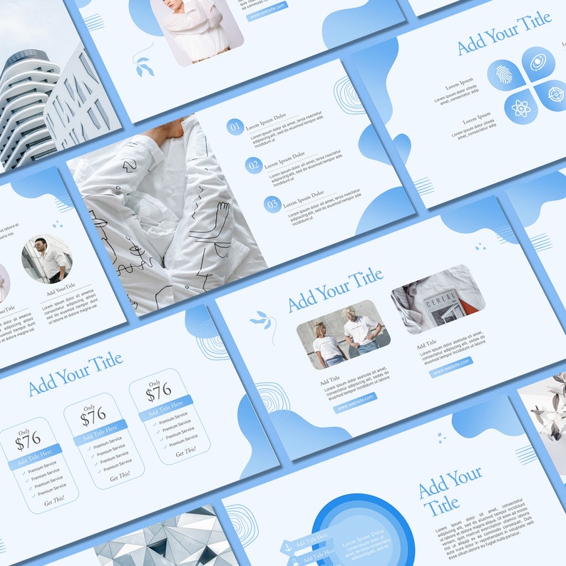 Blue Powerpoint Template | Presentation Slide | PPT Magezine Style ...