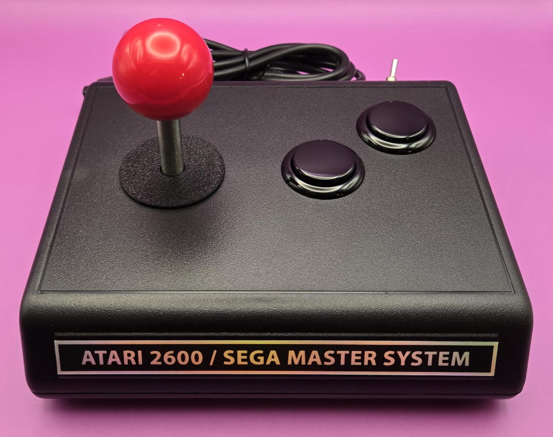Atari 2600 / Sega Master System Custom Arcade Style Controller Premium ...