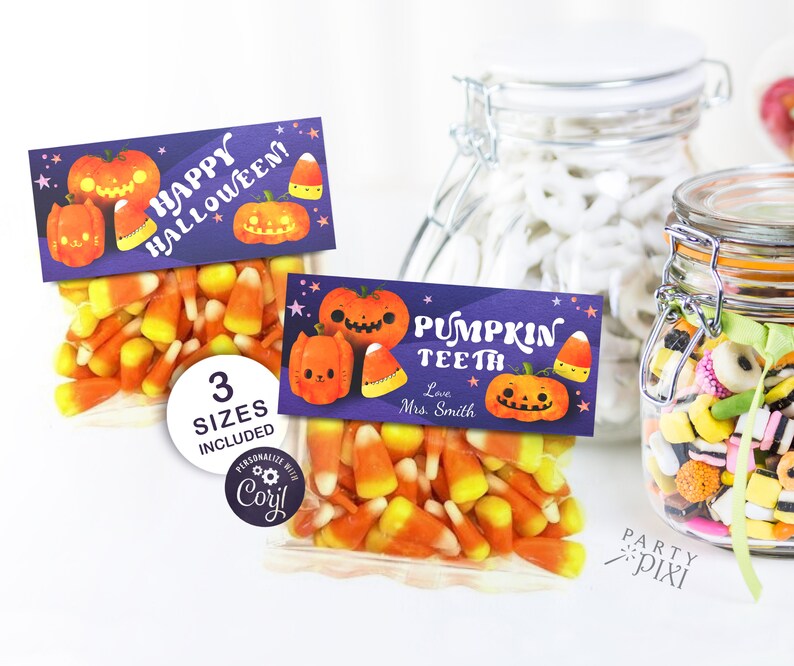 PRINTABLE Halloween Bag Topper Template Set Bundle, Ghost Poop, Bag of ...