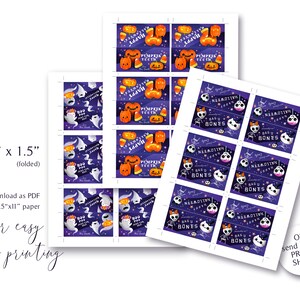 PRINTABLE Halloween Bag Topper Template Set Bundle, Ghost Poop, Bag of ...