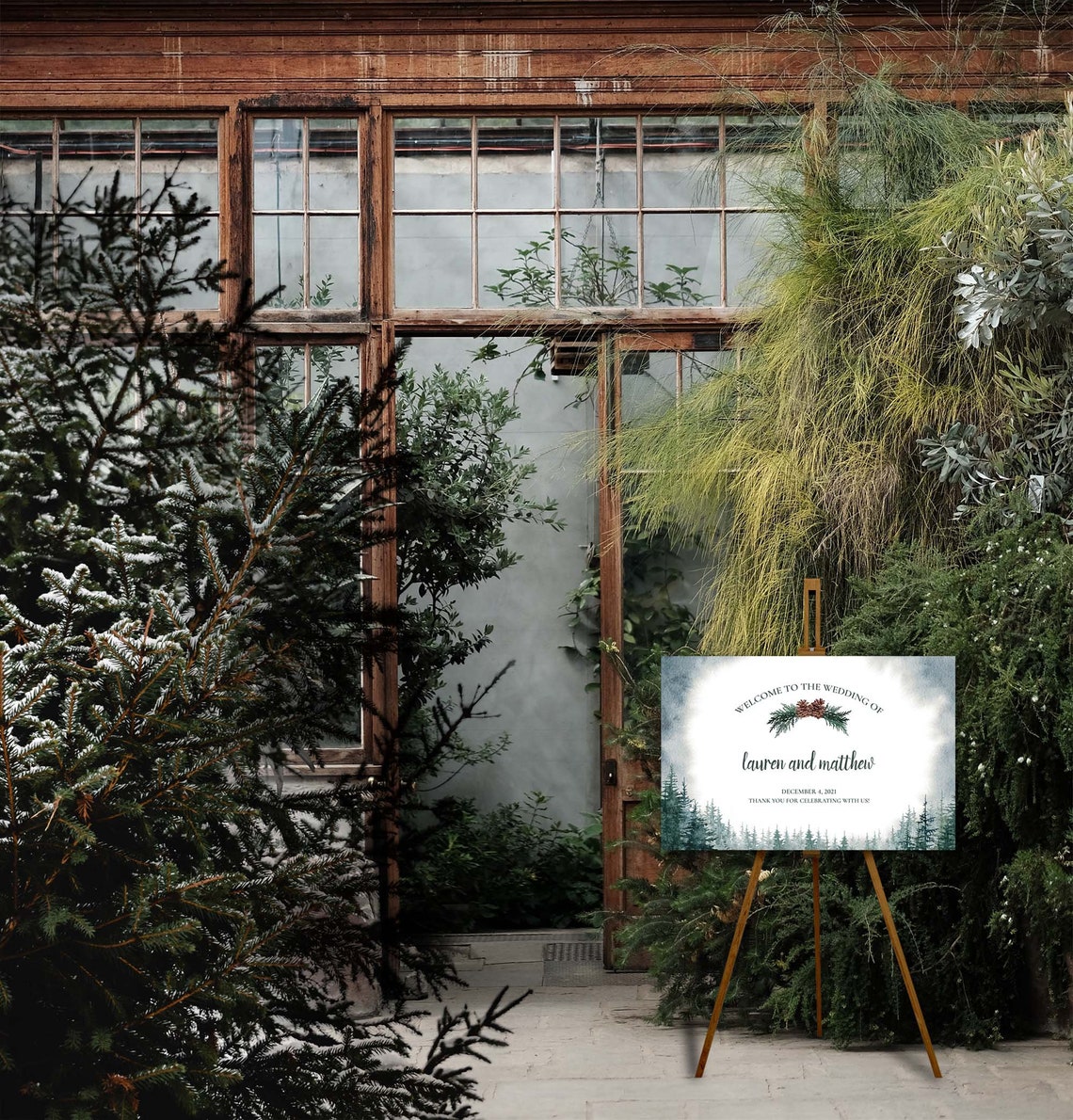 Rustic Wedding Welcome Sign Template Printable Watercolor - Etsy