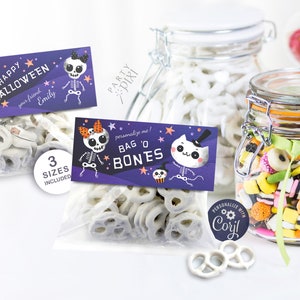 PRINTABLE Halloween Bag Topper Template Set Bundle, Ghost Poop, Bag of ...