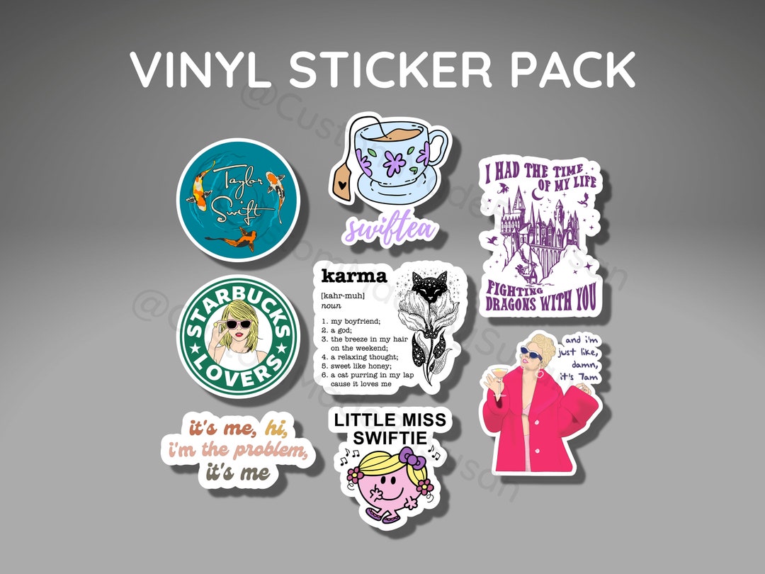 VINYL STICKER Pack Pop Singer & Songwriter, Lyrics Waterproof ...