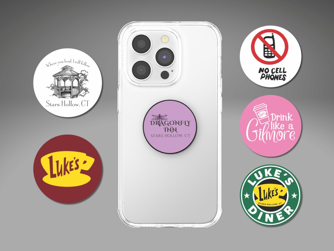 PHONE GRIP Stars Hollow, Luke's, Dragonfly Holder, Stand, Ring, Socket ...