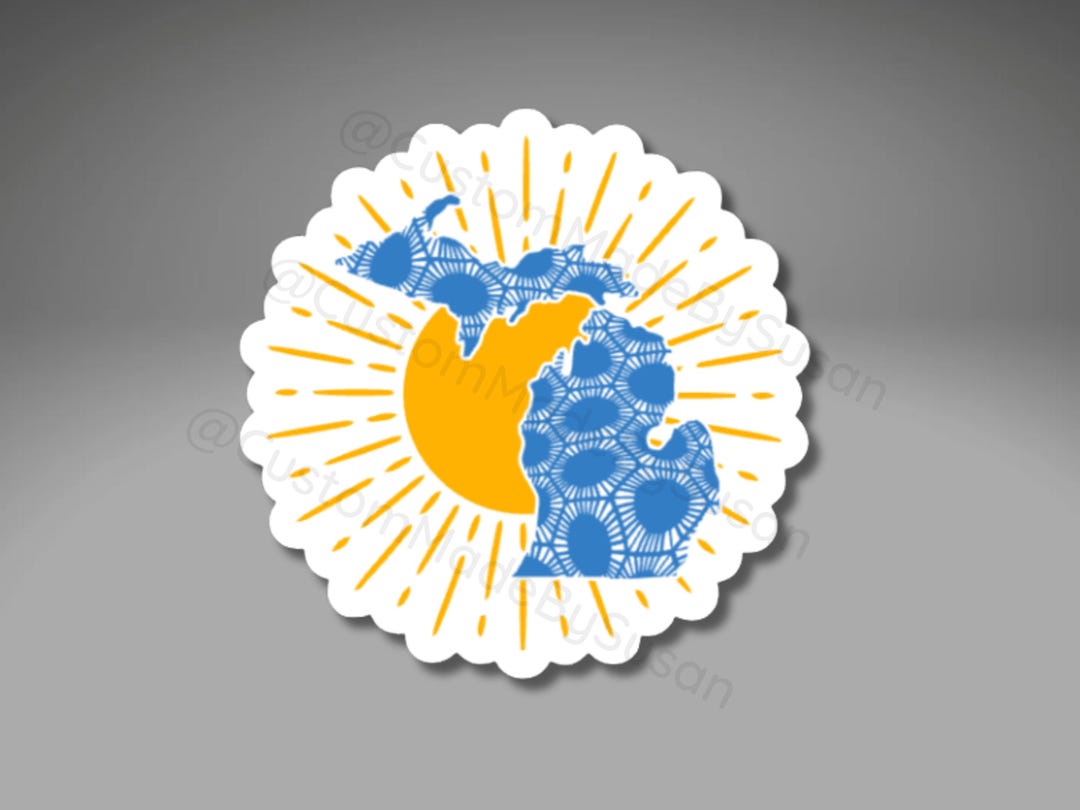 VINYL STICKER - Pure Michigan, Petoskey Stone - Waterproof, Laminated ...