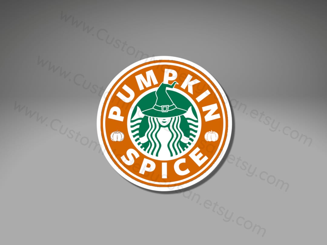VINYL STICKER Pumpkin Spice Logo Waterproof, Laminated, Decal, Car ...