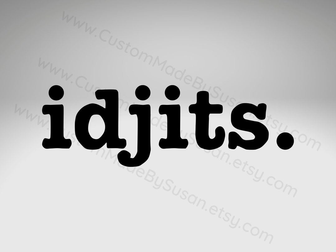 DIGITAL FILE SPN, Supernatural, Idjits Jpg, Pdf, Png, Psd, Svg High ...