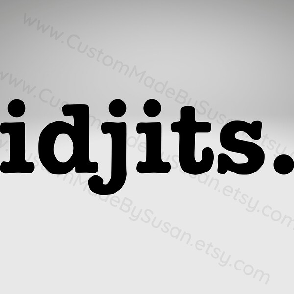 Idjit - Etsy