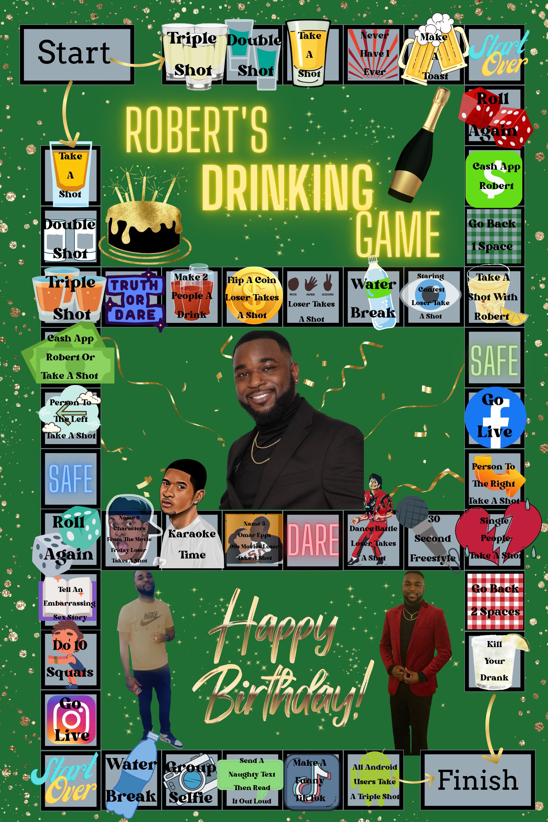 Drunk Board Game - Etsy