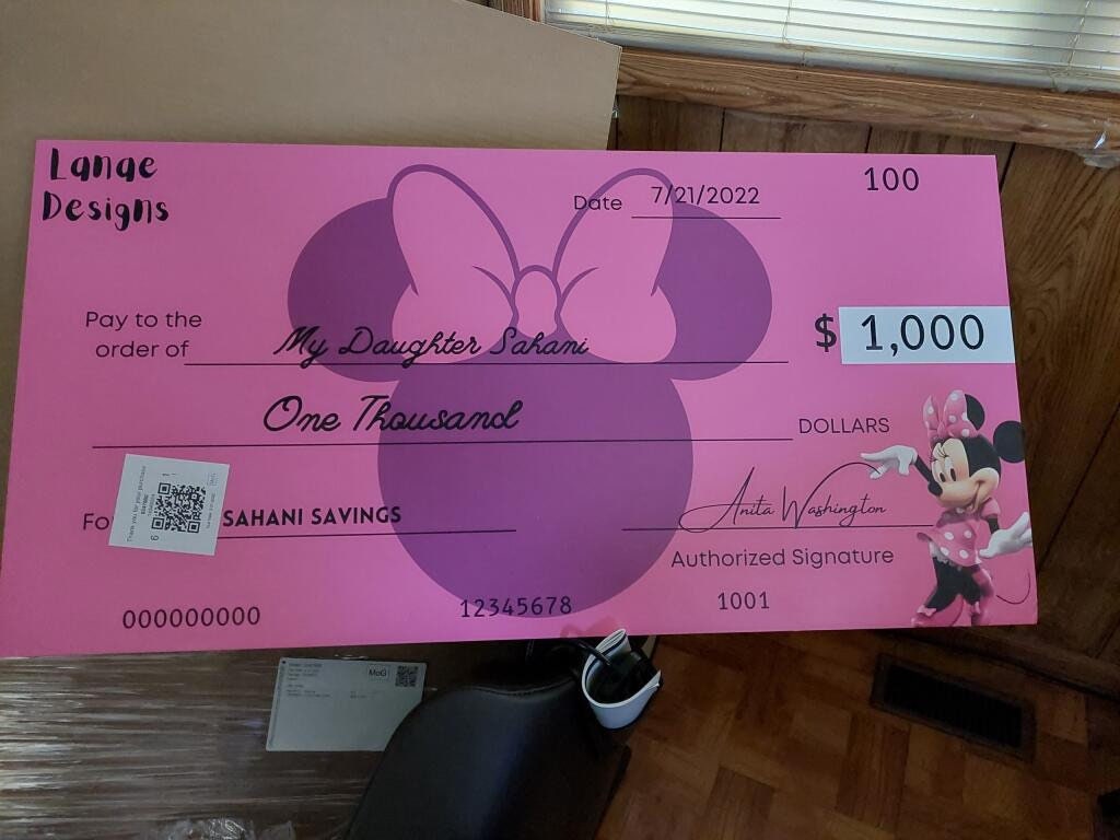 Custom Giant Check - Etsy