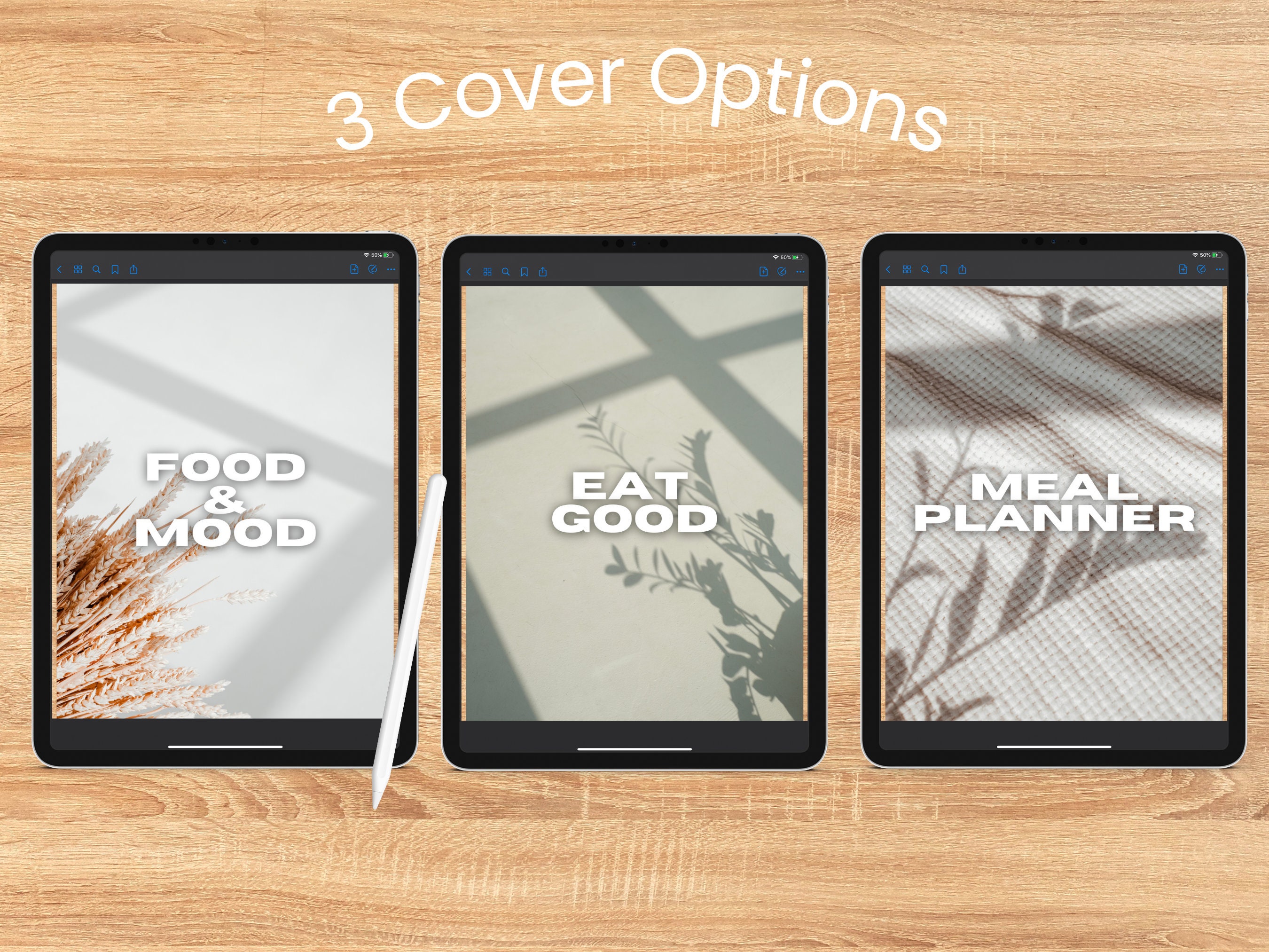 Meal Planner, Grocery List and Recipes Digital Planner for Ipads ...