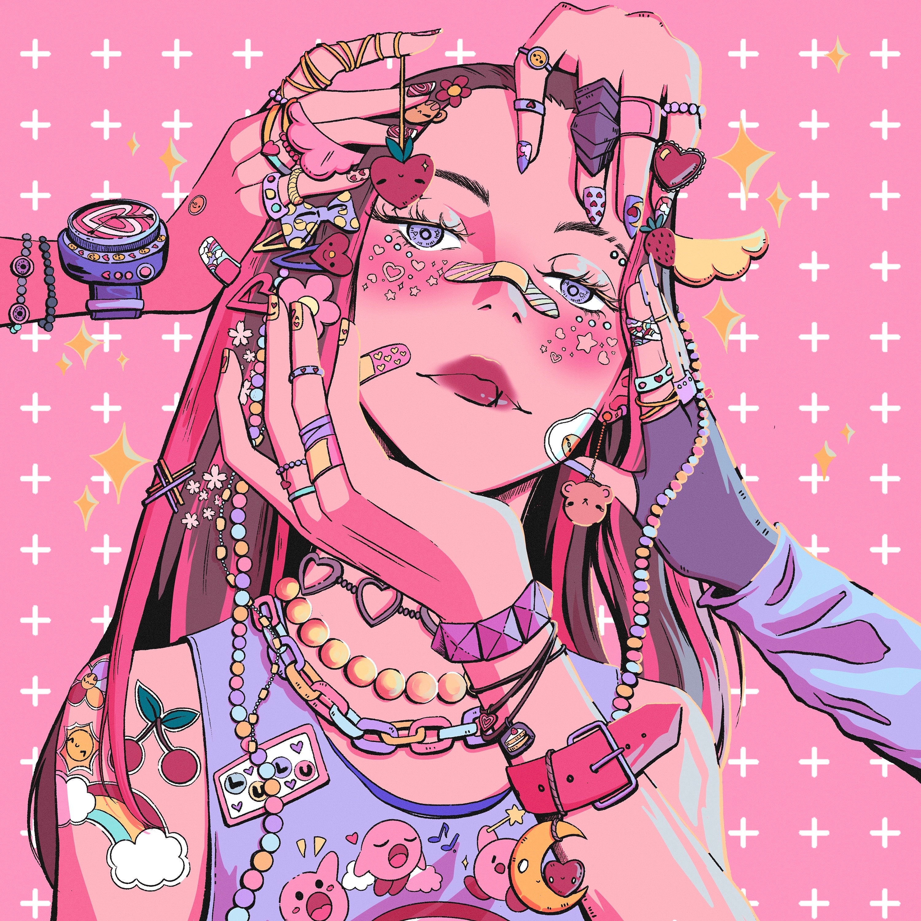 Decora Japanese Art Print Anime & Manga Illustration Mini - Etsy