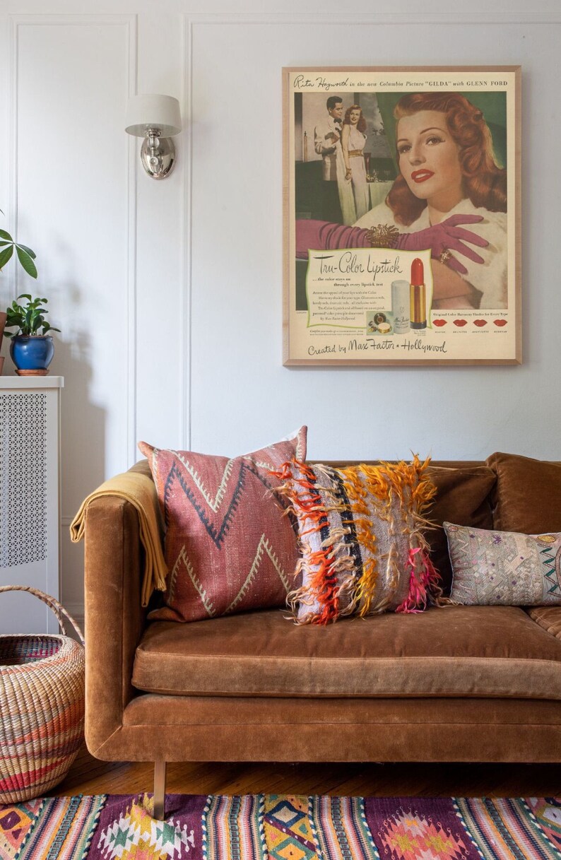 Rita Hayworth Gilda Poster Max Factor Makeup Print Wall Art Cinema Mid ...