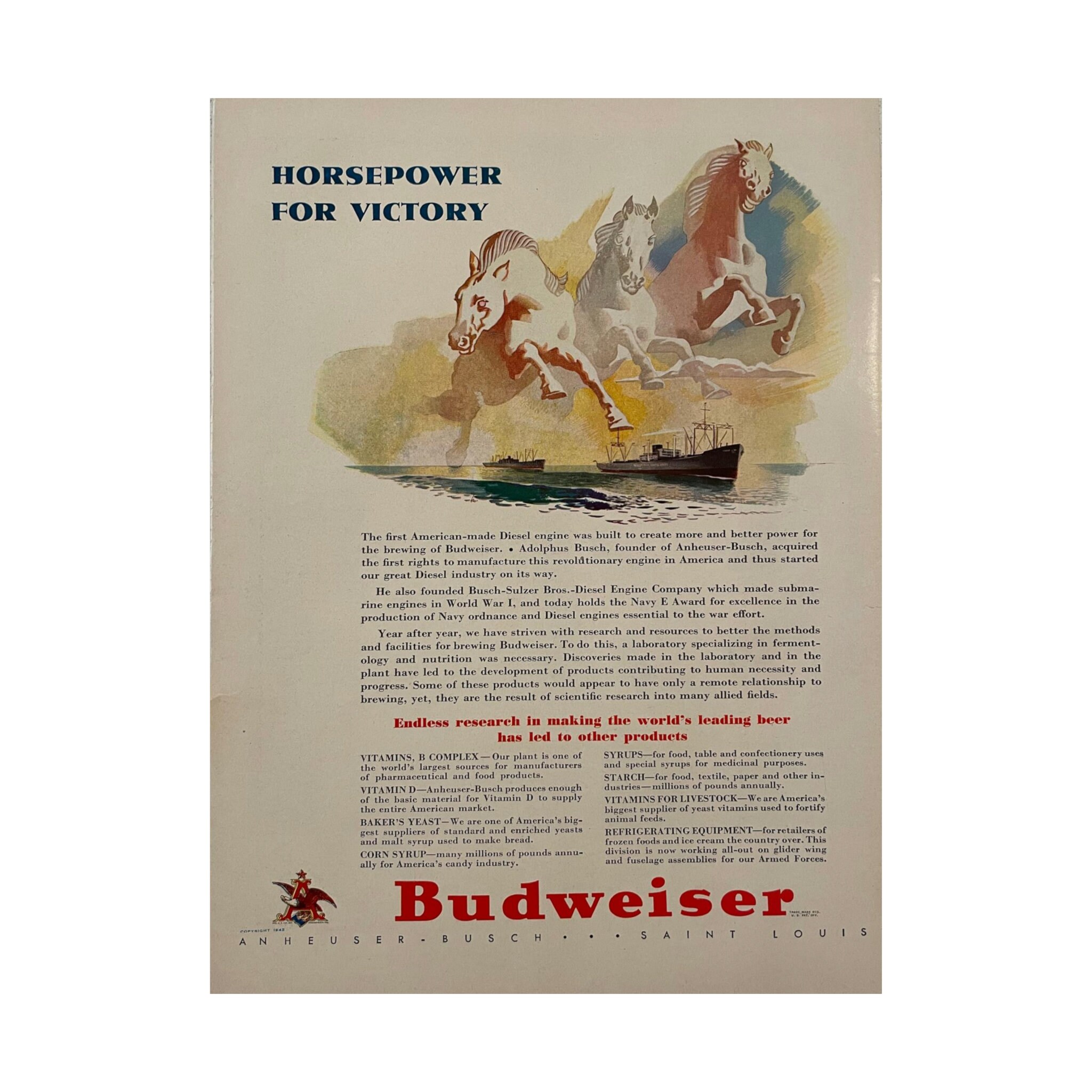 Budweiser Beer Ad Advertising Poster Print Art Alcohol Mid - Etsy