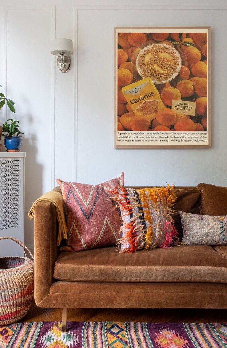 Cheerios Cereal Breakfast Poster Ad Advertising Print Art Mid Century ...