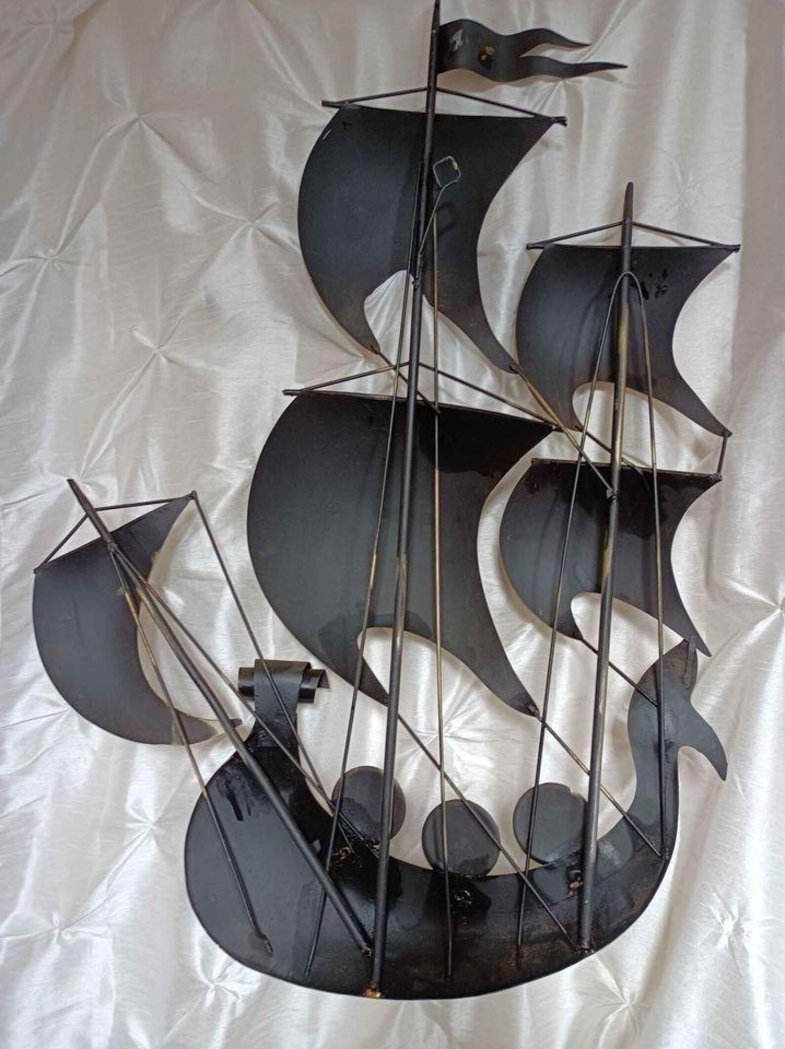 Vintage Pirate Ship Brutalist Metal Wall Sculpture. - Etsy