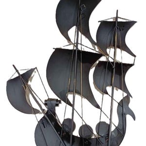 Vintage Pirate Ship Brutalist Metal Wall Sculpture. - Etsy