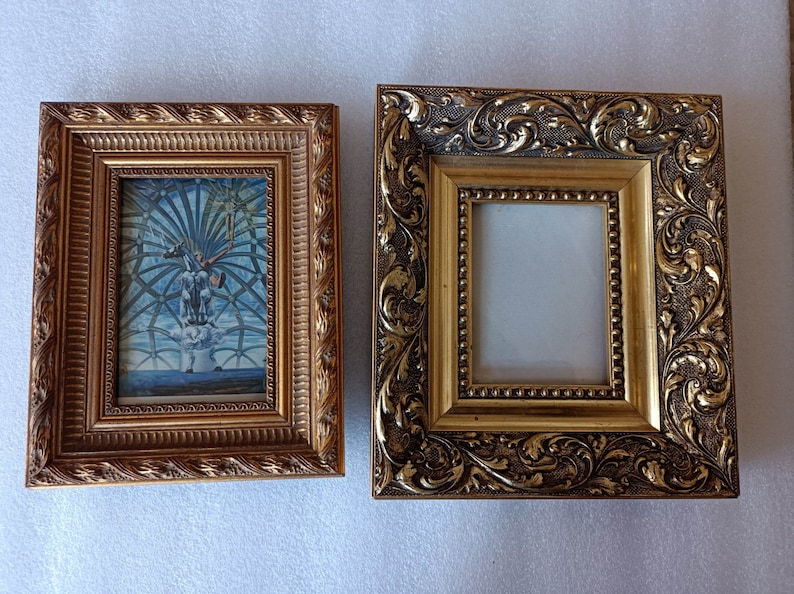 5 Antique Golden Ornate Painting&photo Wooden Frames. - Etsy