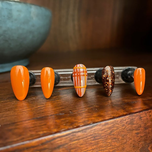 Fall Press on Nails - Etsy