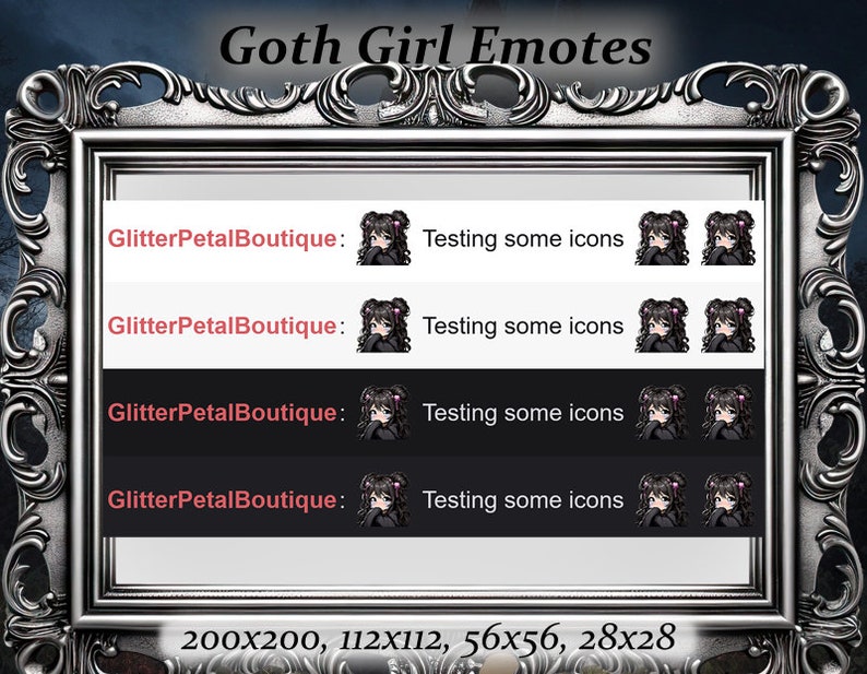 Goth Girl Crying Anime Emote – Alt Twitch/discord Emote - Etsy