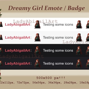 Anime Girl Emote, Vintage Emote, Redhead Emote, Cute Girl Emote, Kick ...