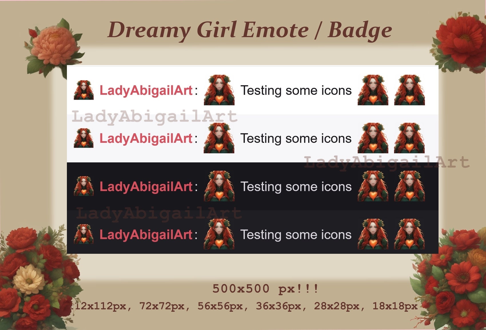 Anime Girl Emote, Heart Emote, Redhead Emote, Cute Girl Emote, Kick ...