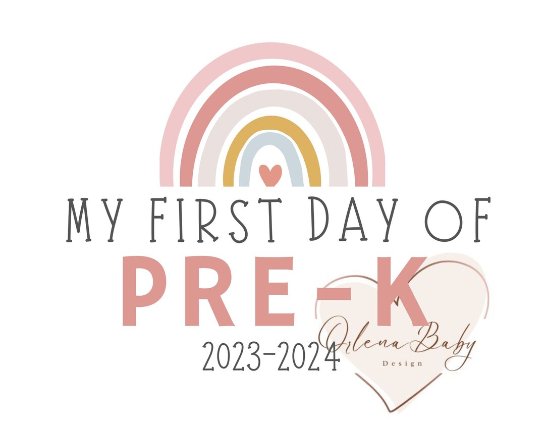 My First Day of Pre-k 2023-2024 - Etsy