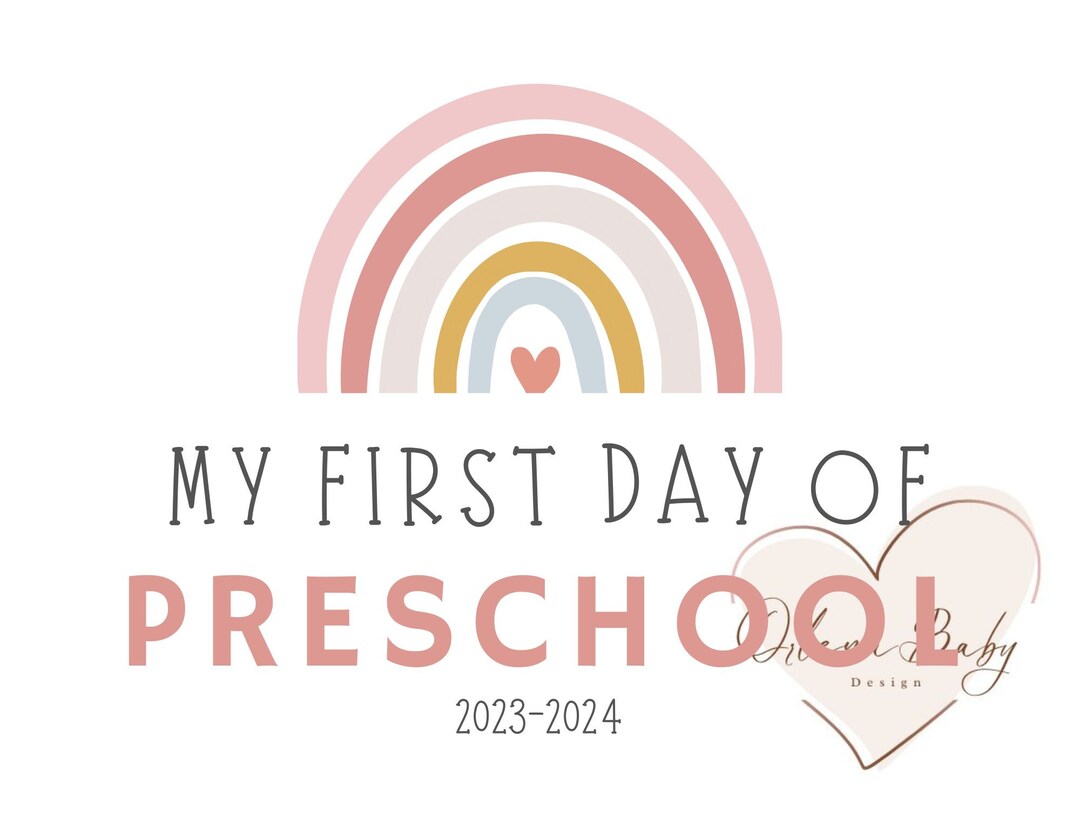 My First Day of Preschool 2023-2024 - Etsy