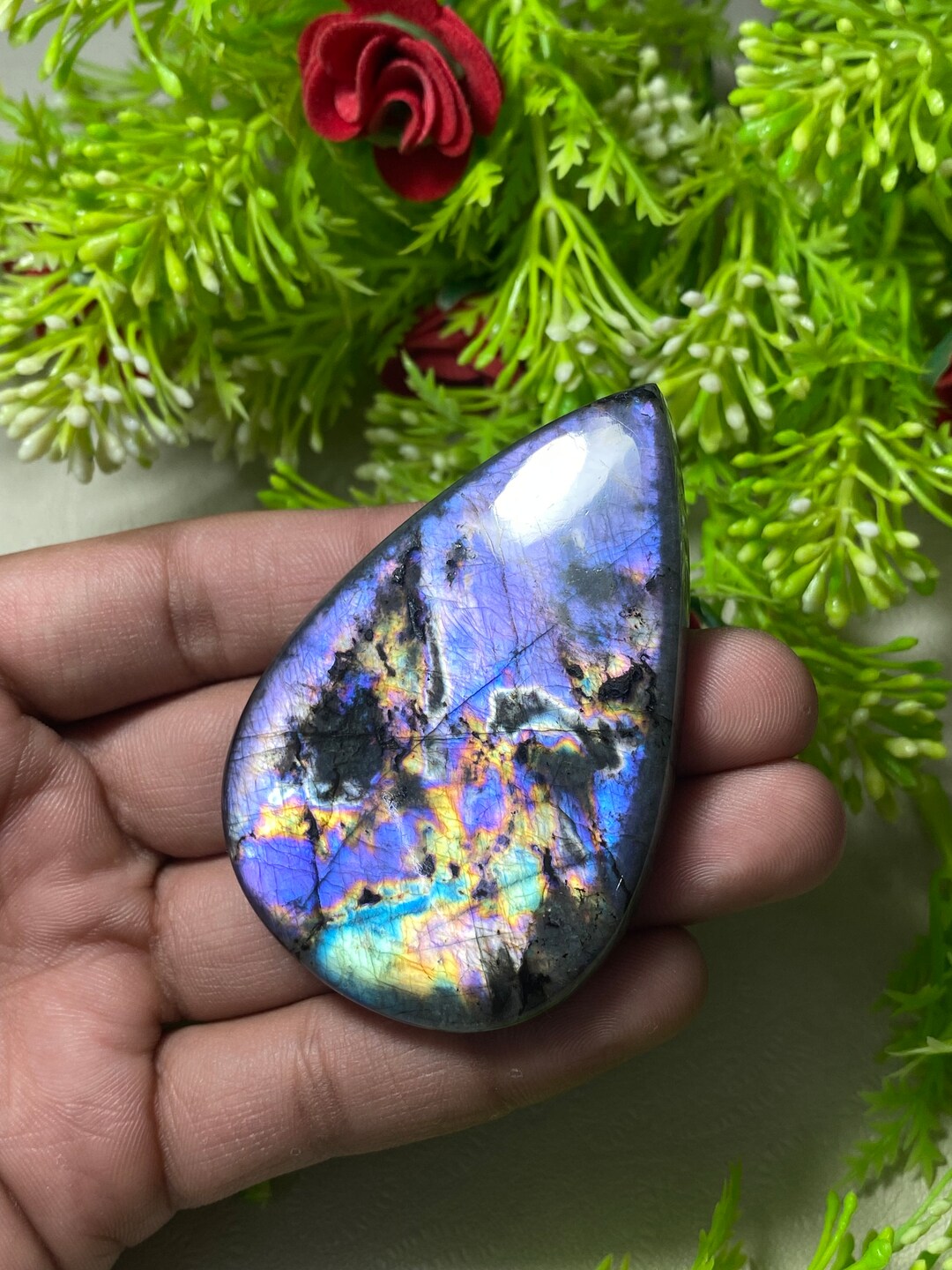 Spectrolite Multi Purple Fire Labradorite Cabochon Size 49x72x9 MM ...