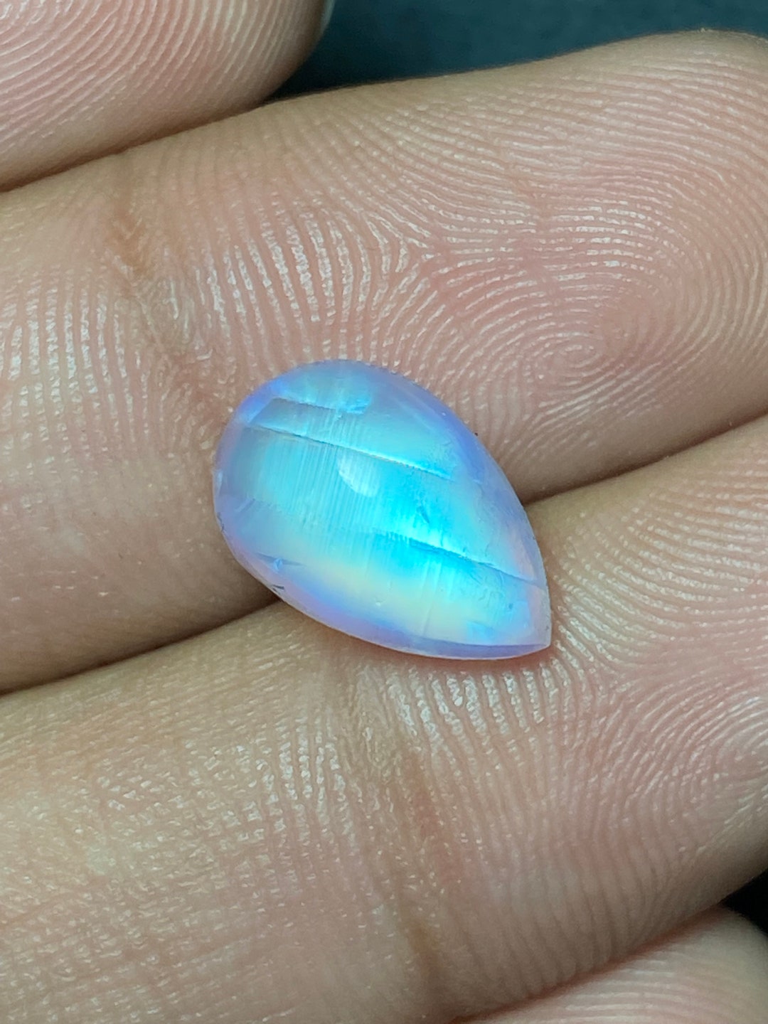 Top One Quality !!! Clean Blue Flashy Rainbow Moonstone Cabochon Loose ...