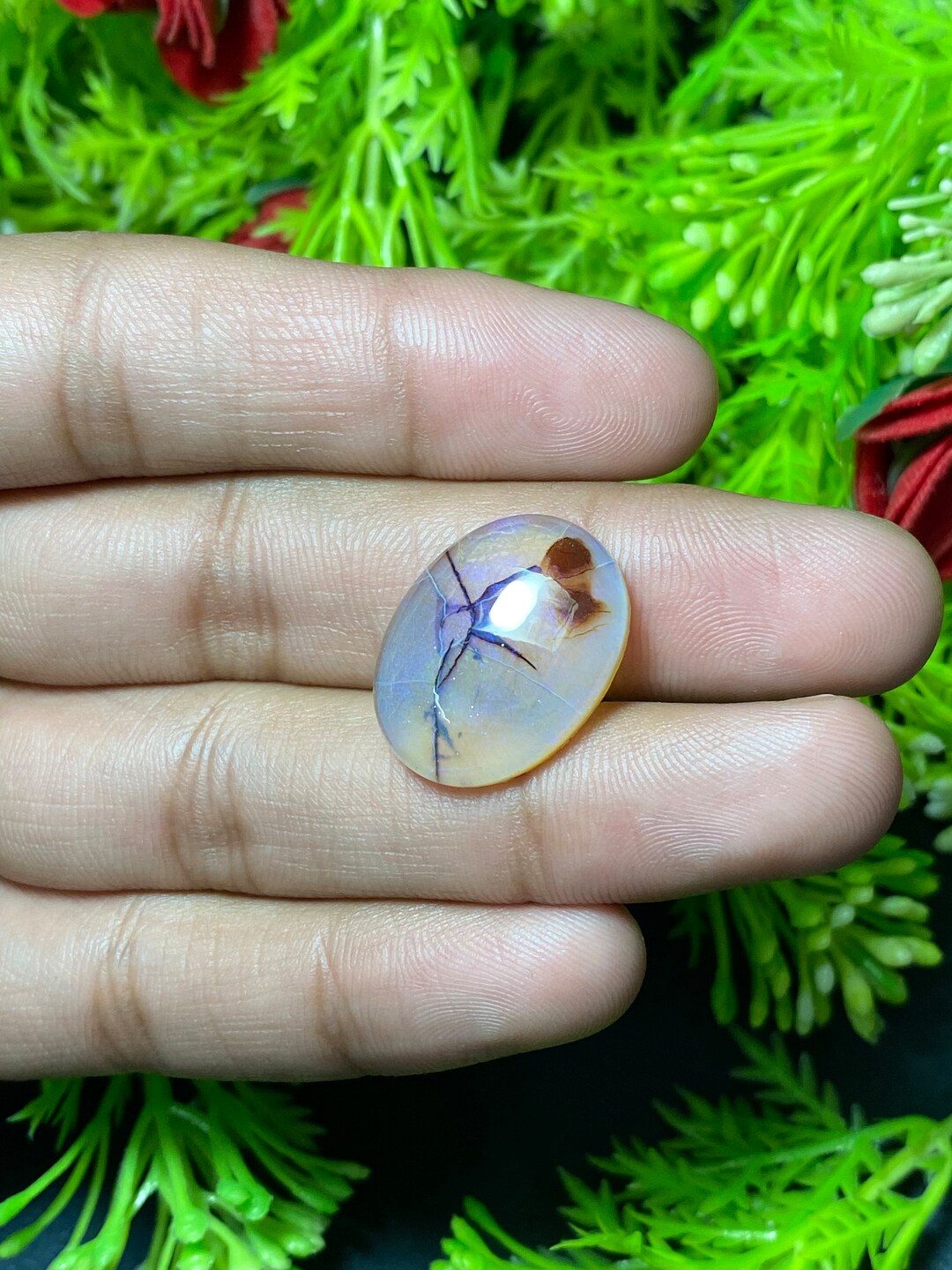 Wow Multi Fire Monarch Opal Cabochon Size 17x22.50x5.50 MM. Smooth ...