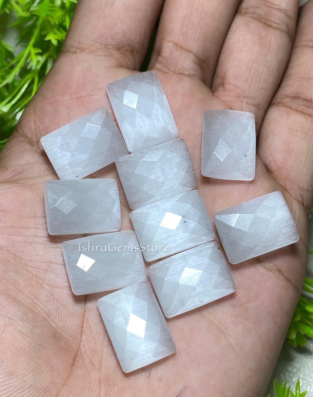 Handmade White Glass Checker Cut - Perfect for Stunning Jewelry ...