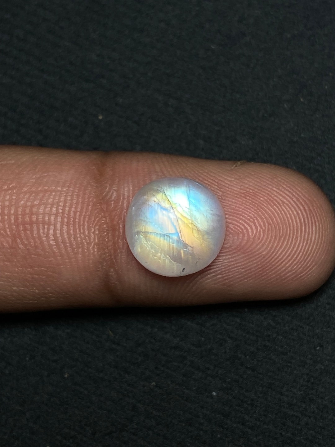 Mind Blowing Multi Blue Fire Rainbow Moonstone Cabochon Loose Gemstone ...