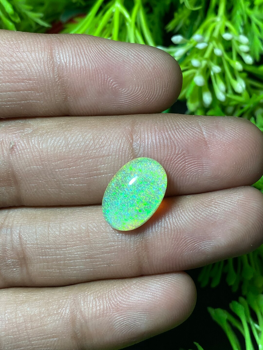 Multi Fire Doublet Monarch Opal Cabochon Oval Shape Monarch Doublet ...