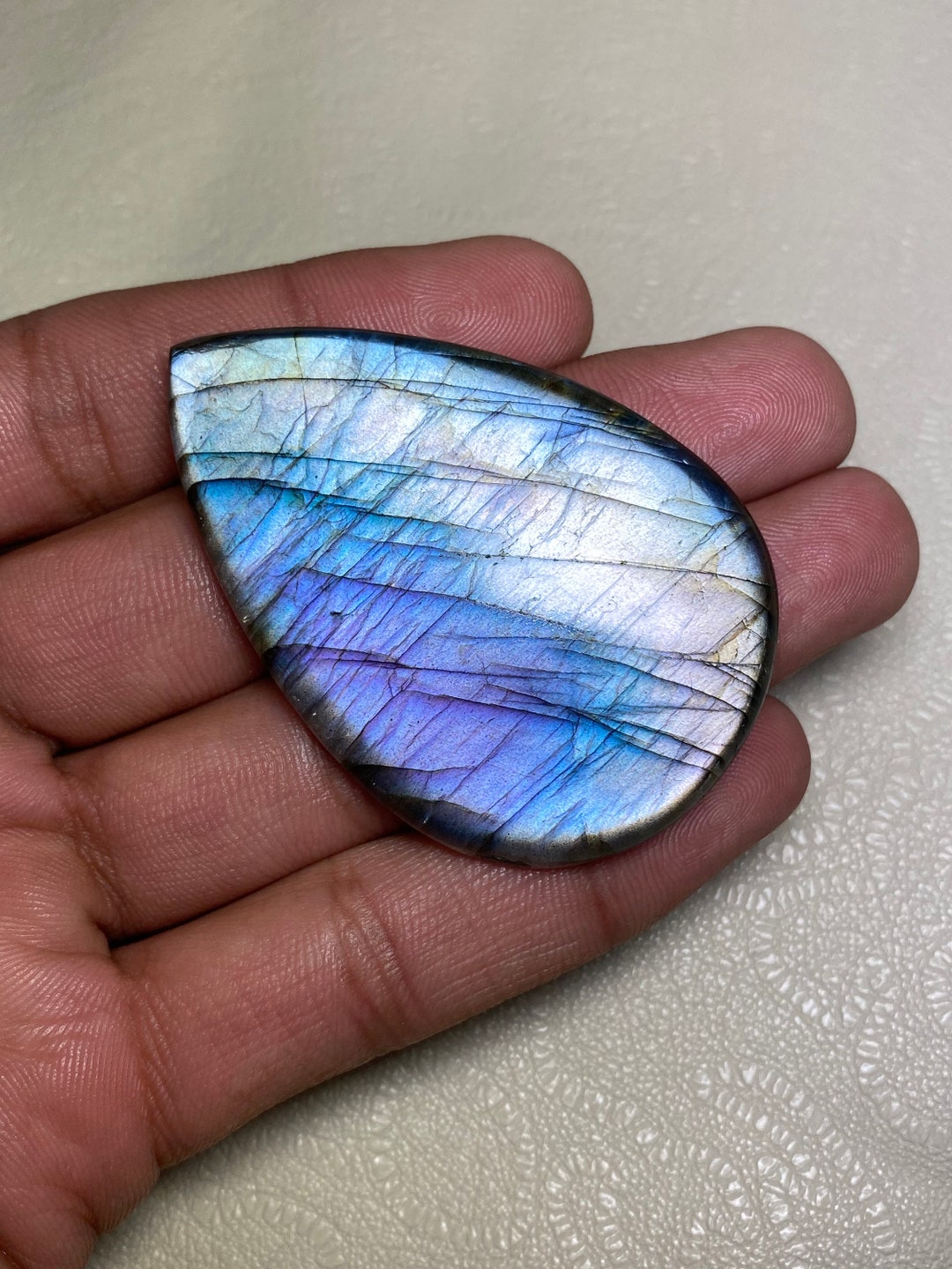 Very Rare Quality Glowing Purple Flashy Labradorite Cabochon Smooth ...