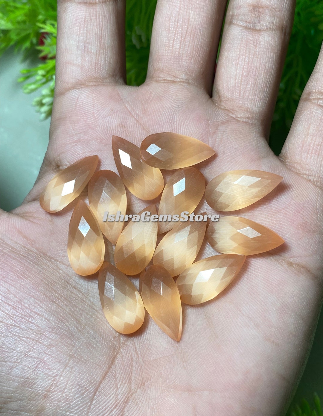 Beautiful Orange Color Monalisa Size 8x20 10x40 MM. Faceted Checker Cut ...