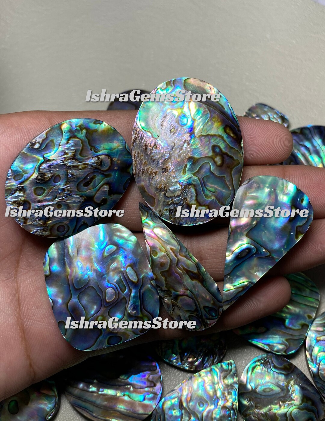 Amazing ~ Designer Multi Fire Abalone Shell Cabochon Hand Polish Loose ...