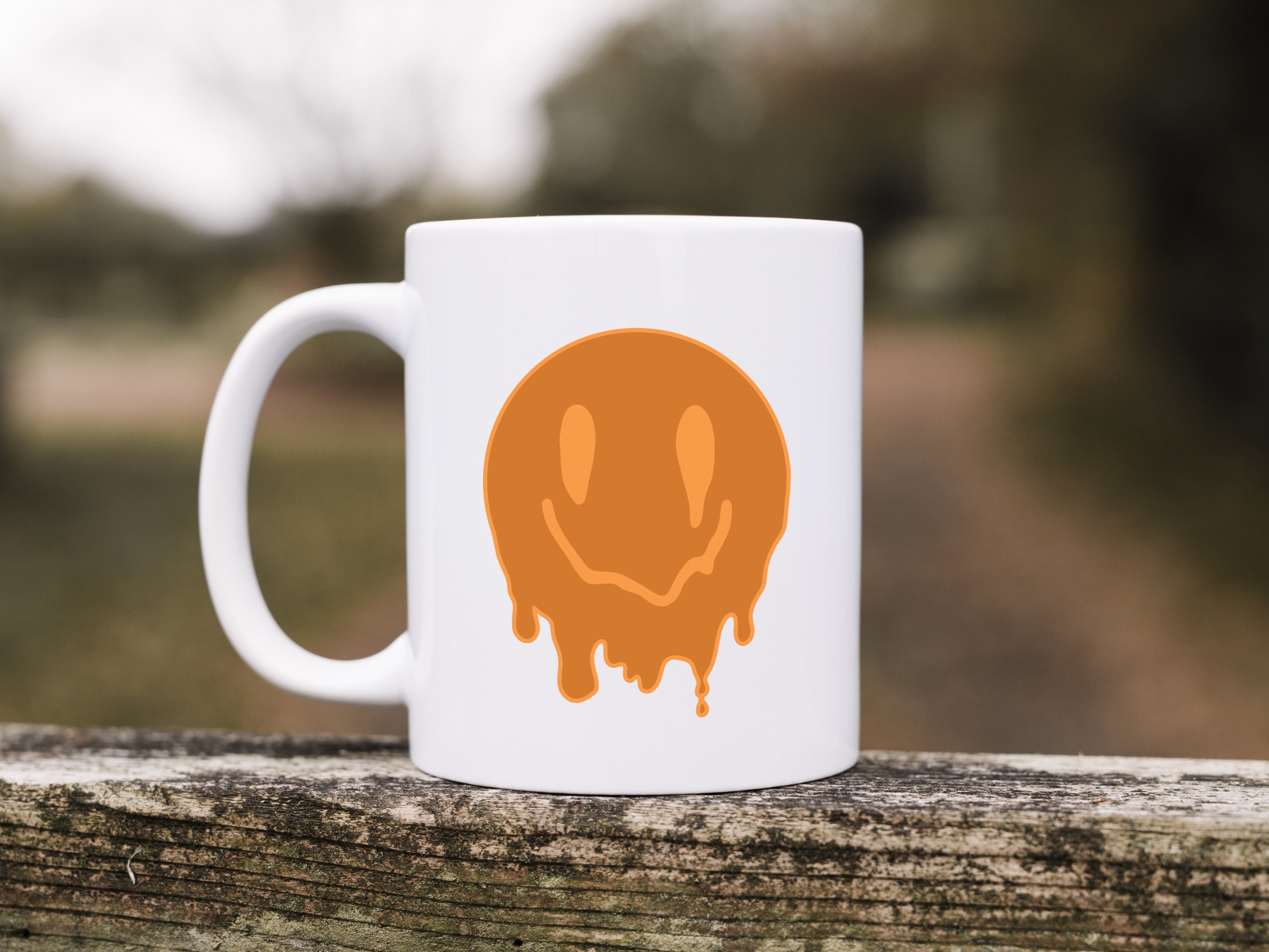 Mustard Yellow Melted Smiley Face PNG, Smiley Face Sweatshirt, Summer ...