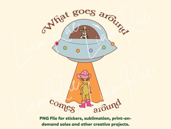 What Goes Around Comes Around PNG Trendy Hoodie Retro Font - Etsy