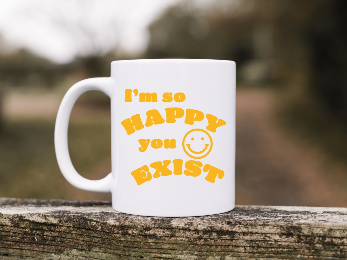 I'm so Happy You Exist PNG, Aesthetic Hoodie Design, Retro Font, Cute ...