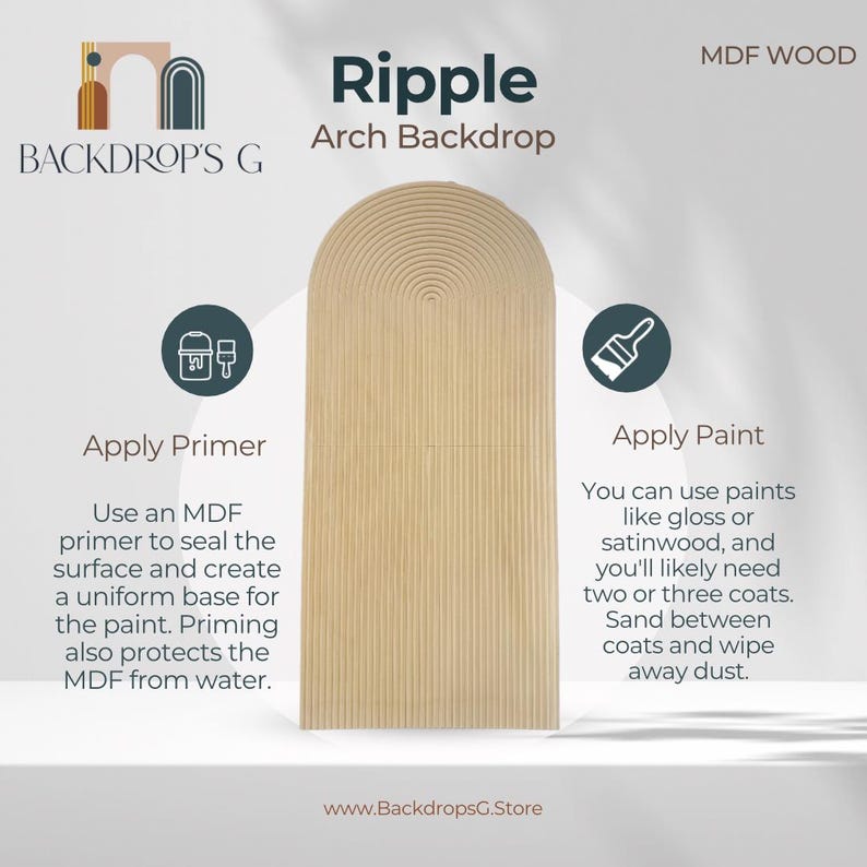 Arch Ripple Backdrop Wall, Chiara Wall, Backdrop Party Wall, Ripple ...