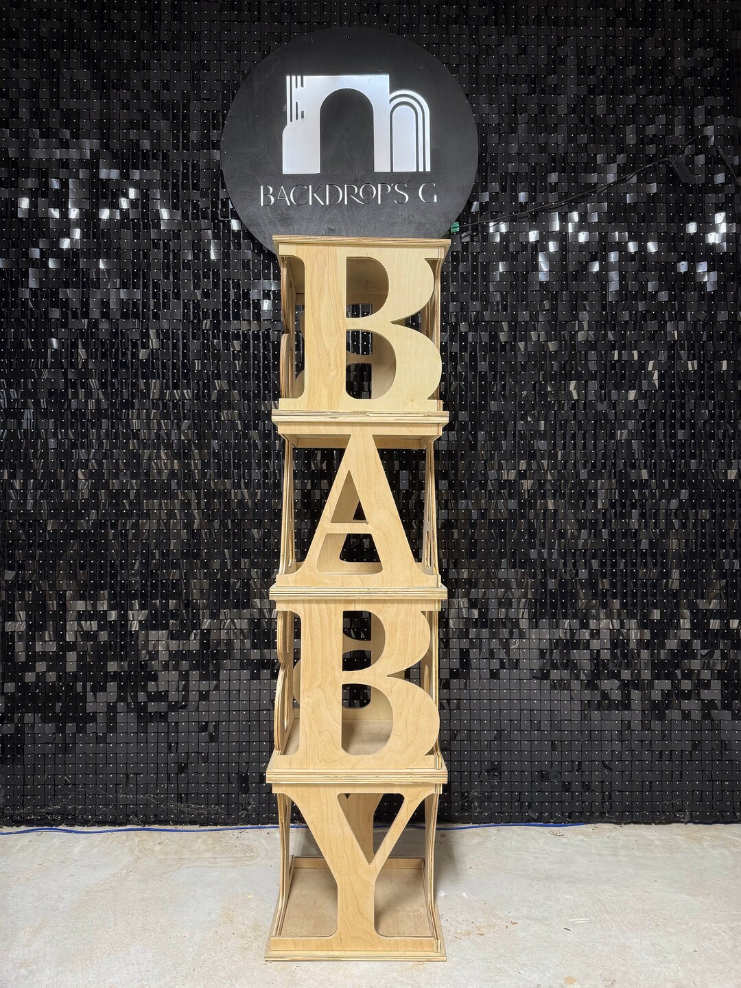 Baby Shower Block Letters, Large Wooden Blocks, Letter Blocks ...