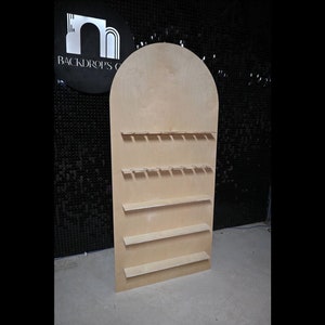 Interchangeable Arch Wall With Shelves: Party Treat & Champagne Display ...