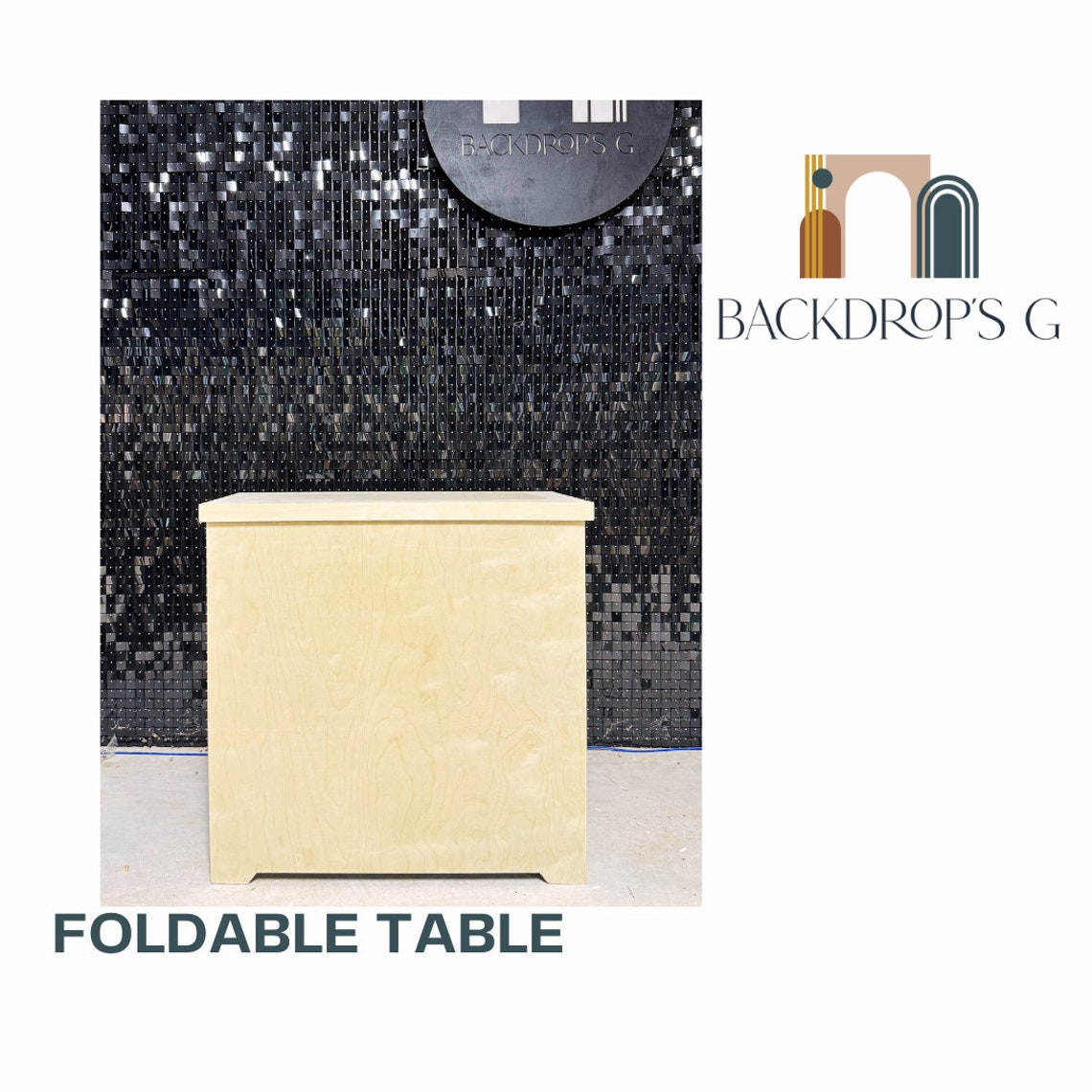 Foldable Table, Collapsible Table, Party Decoration, Popup Kiosk ...