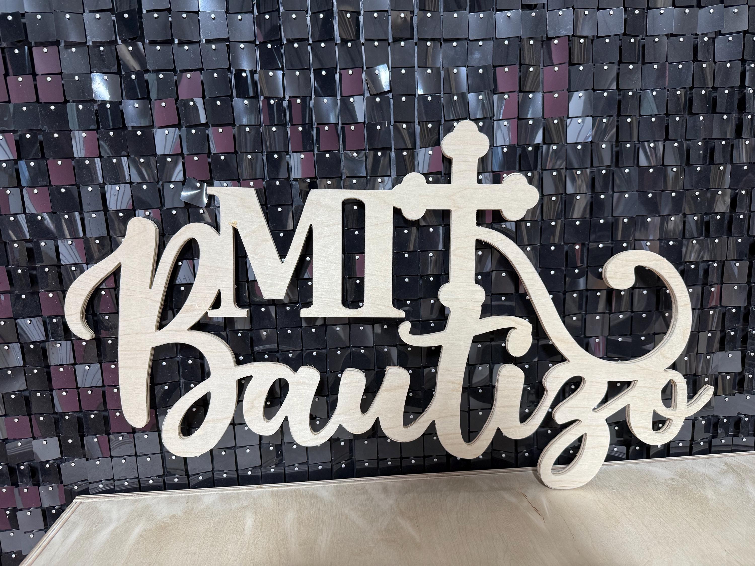 Mi Bautizo Wood Sign | Mi Bautizo Sign for Chiara Wall | Wood Sign for ...