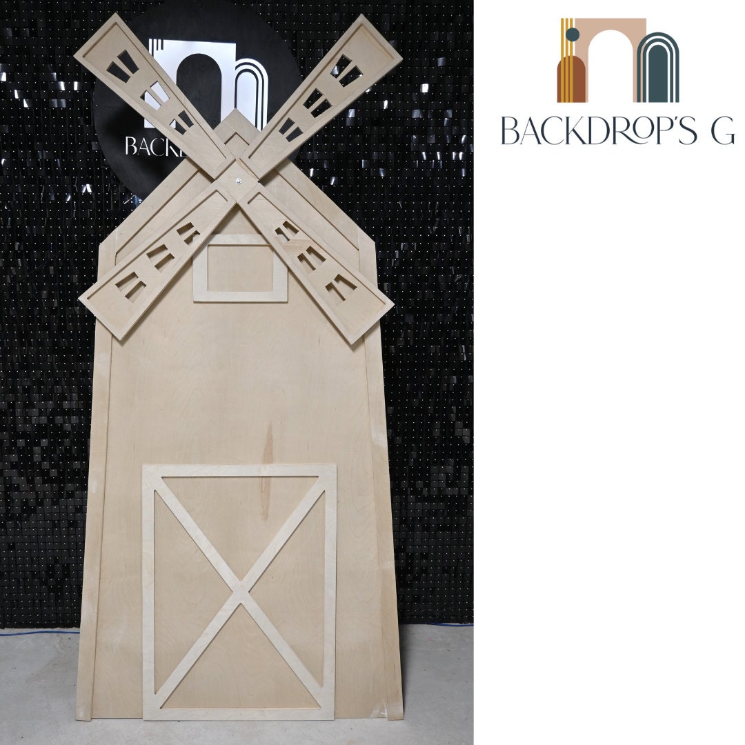 Wood Windmill / Wood Windmill Backdrop / Farm Windmill - Etsy