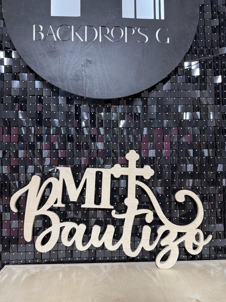 Mi Bautizo Wood Sign | Mi Bautizo Sign for Chiara Wall | Wood Sign for ...