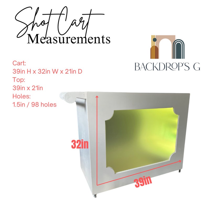 Shot Cart , Shots Cart , Treat Cart, LED Cart, Drink Cart , Candy Cart ...