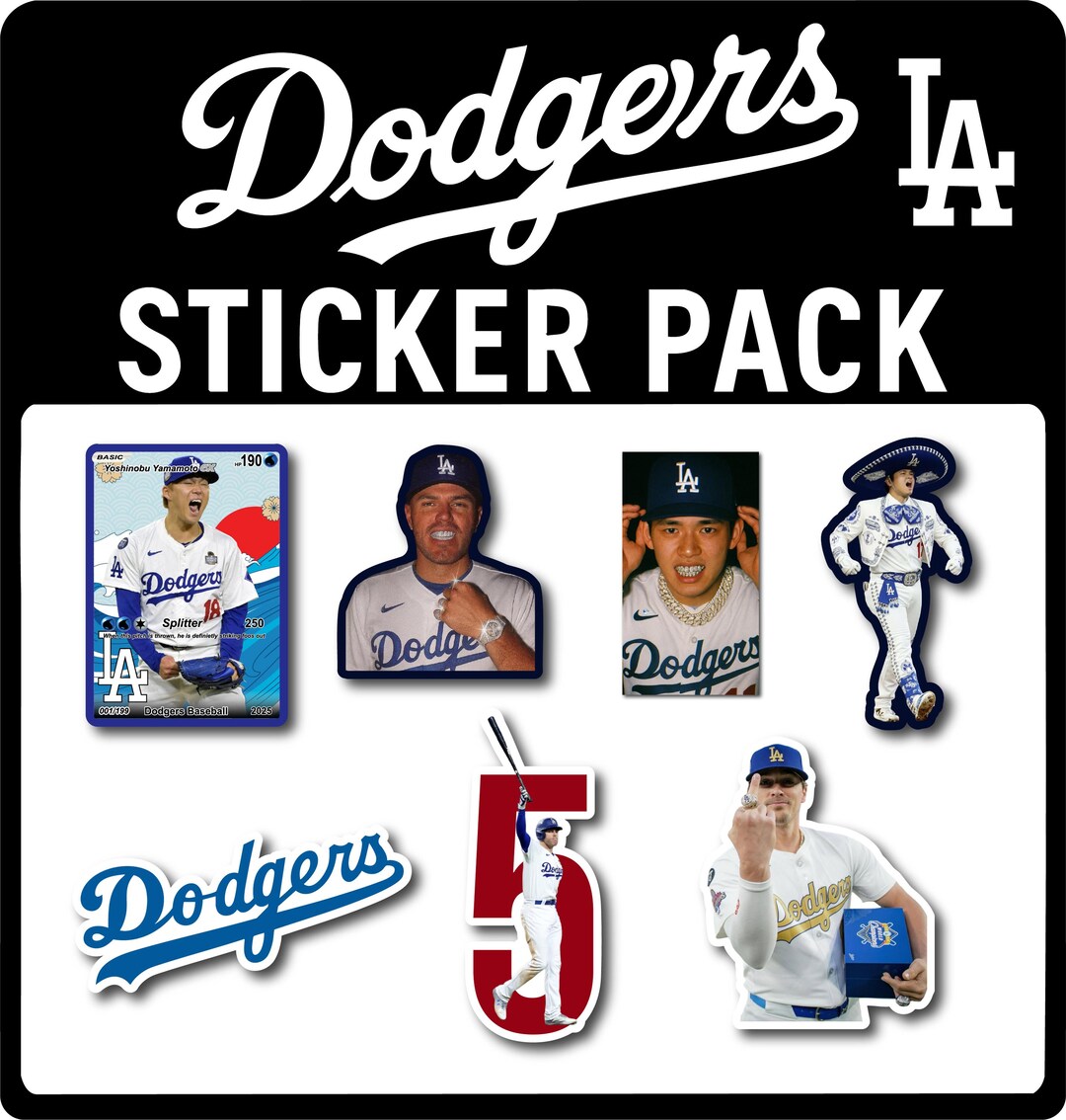 Dodgers Sticker Pack - Etsy