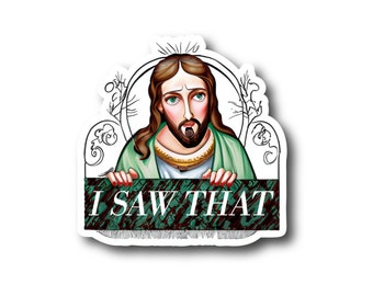 Jesus I Saw That Sticker - Etsy